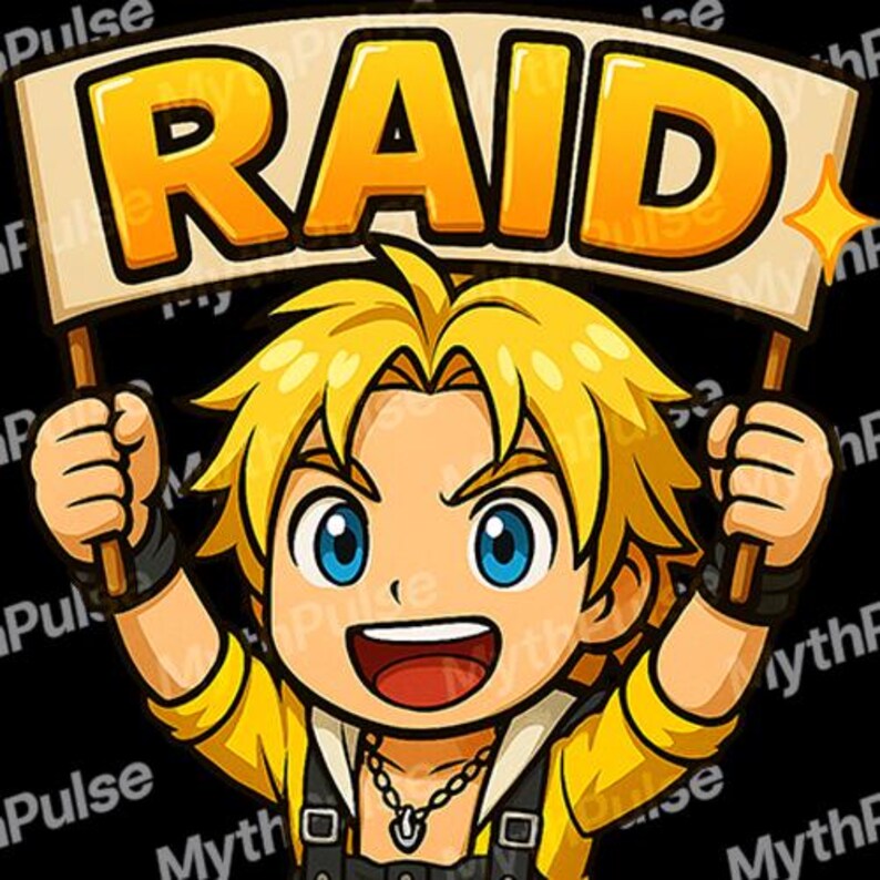 Pack d'émoticônes Final Fantasy Tidus - 20 émoticônes Twitch et Discord ...