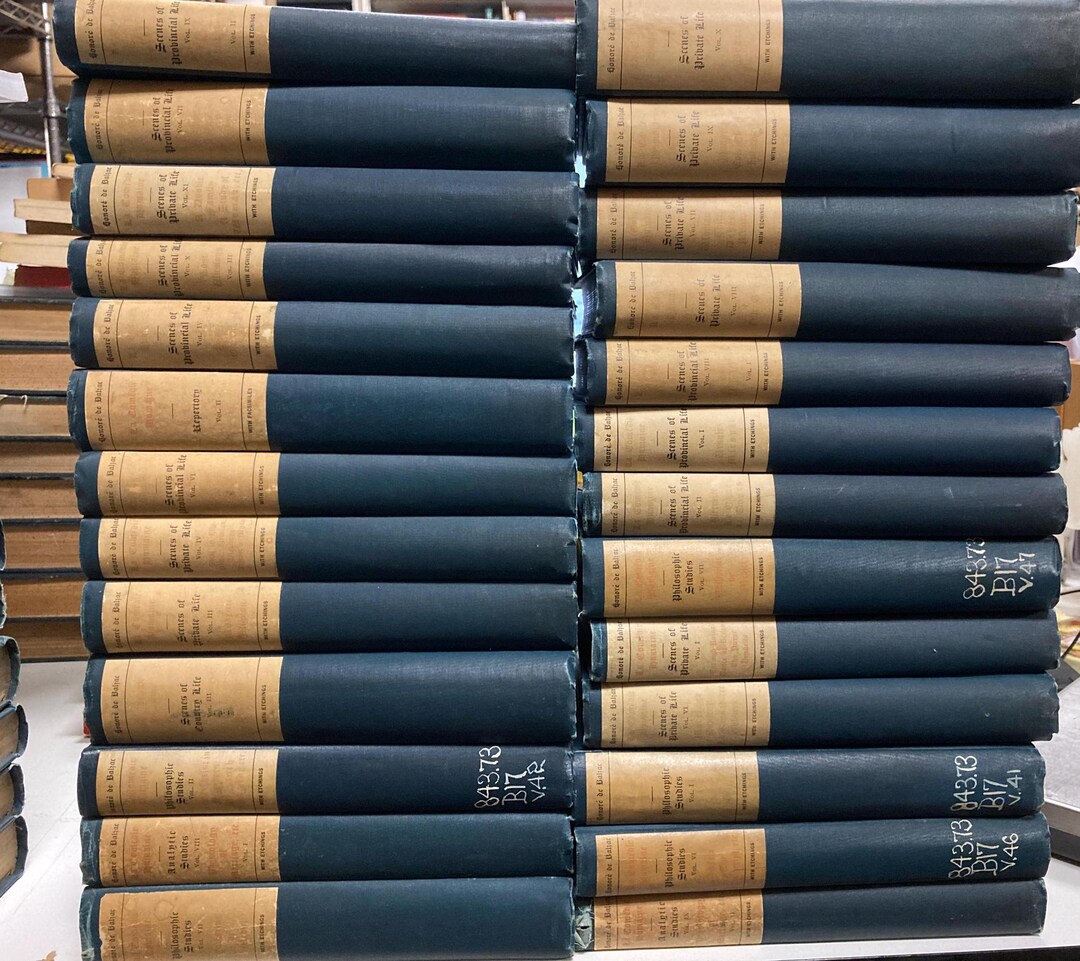 Lot of 53 Works by Honore De Balzac Rare Deluxe Edition of 1000 Copies ...