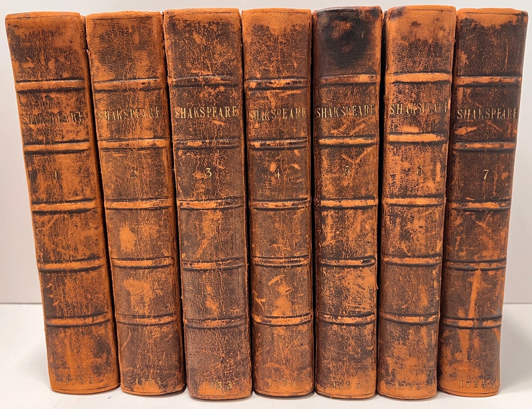 1733 Rare Shakespeare Antiquarian 7 Volume Set Collectible - Etsy