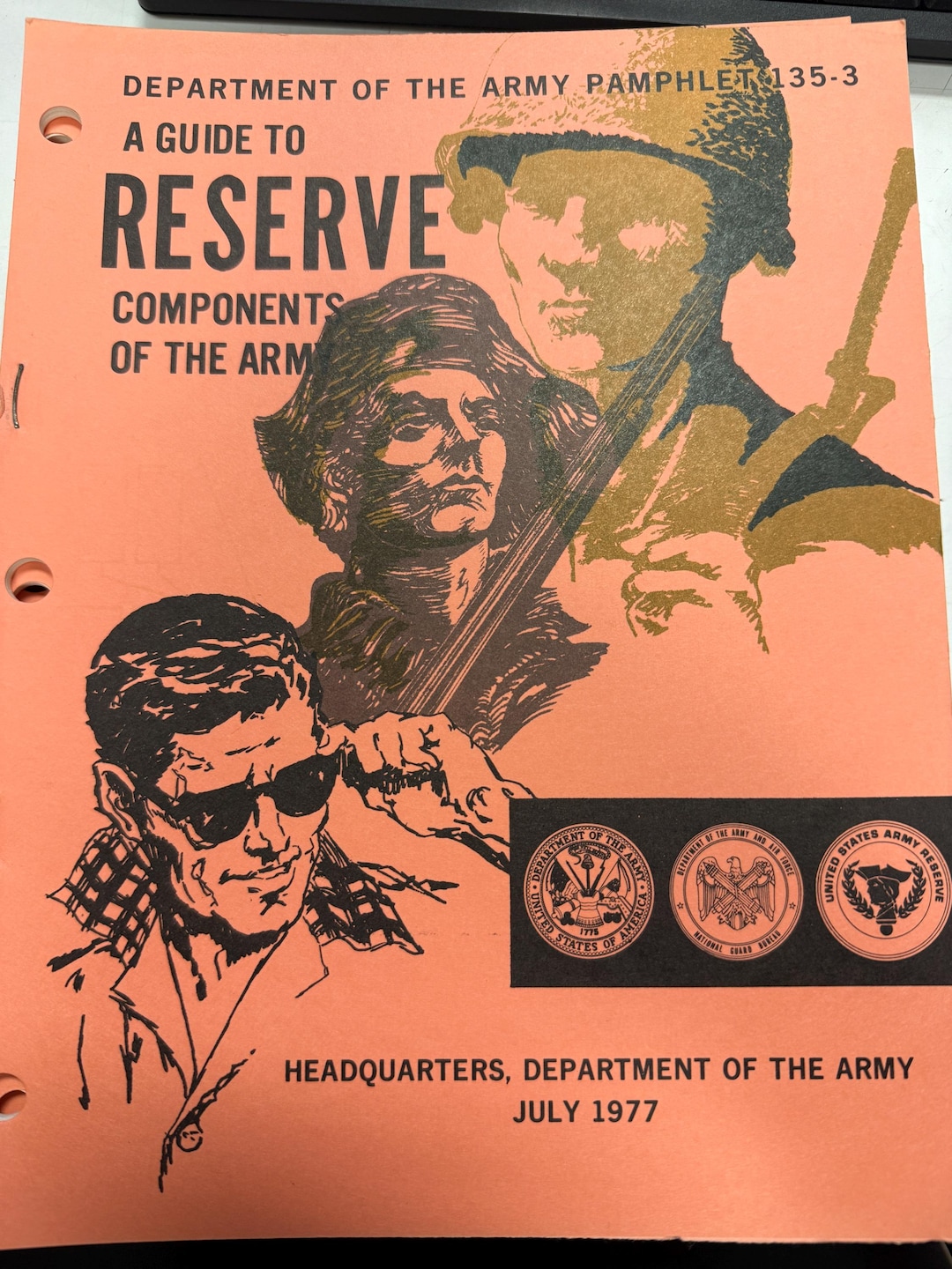Army Reserve Components Guide, Pamphlet 135-3 - Etsy
