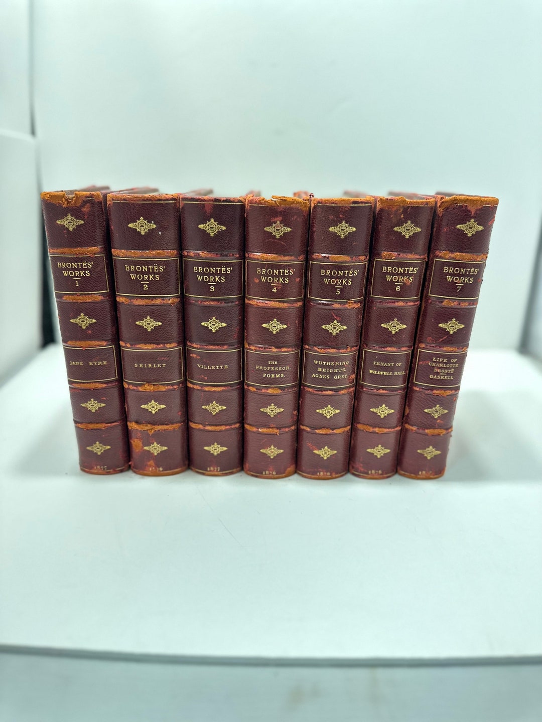 1878 Life and Works of Charlotte Brontë 7 Volume Set Collectible Rare ...