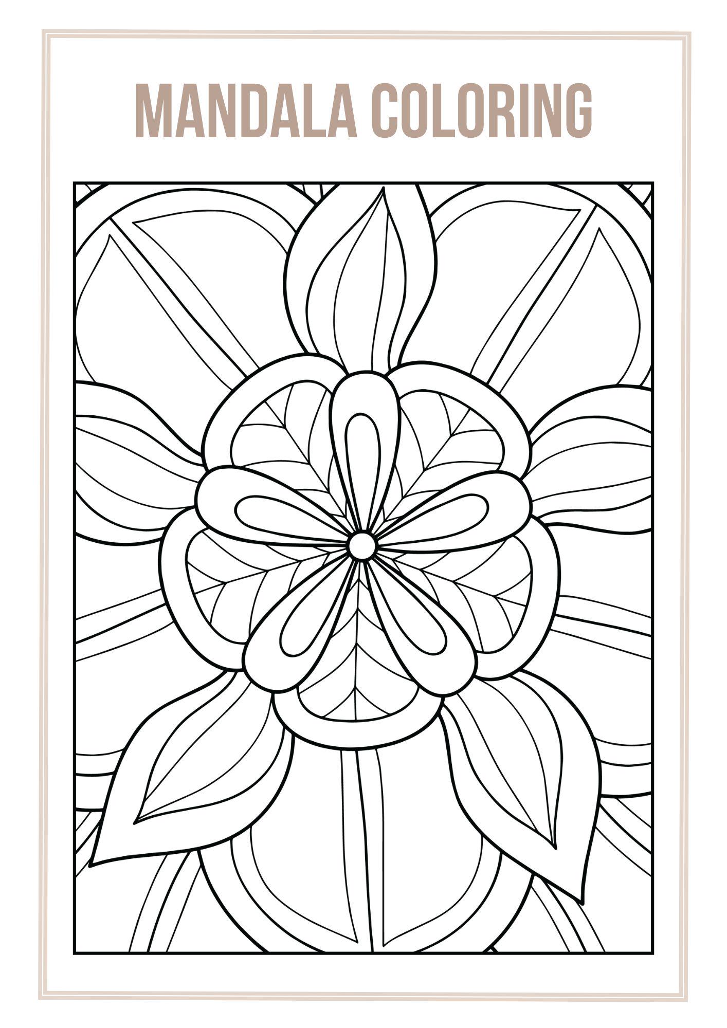 Mandala Practice Pages, 50 Pages, Pattern Templates for Mandala Art ...