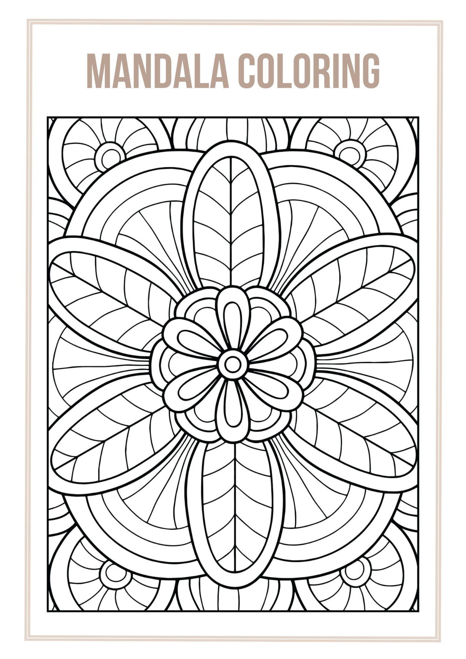 Mandala Practice Pages, 50 Pages, Pattern Templates for Mandala Art ...