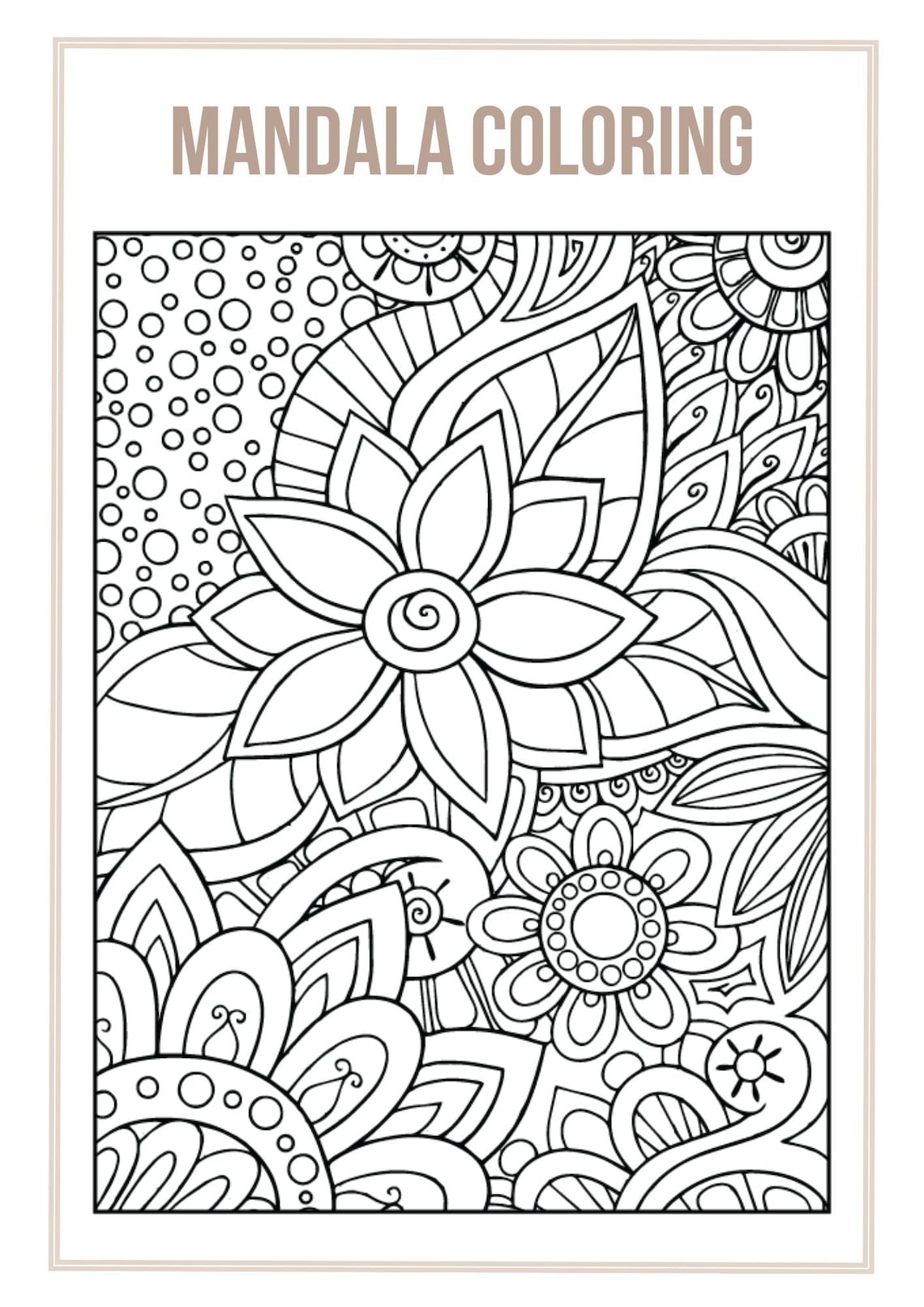 Mandala Practice Pages, 50 Pages, Pattern Templates for Mandala Art, Mindful Drawing, Printable ...