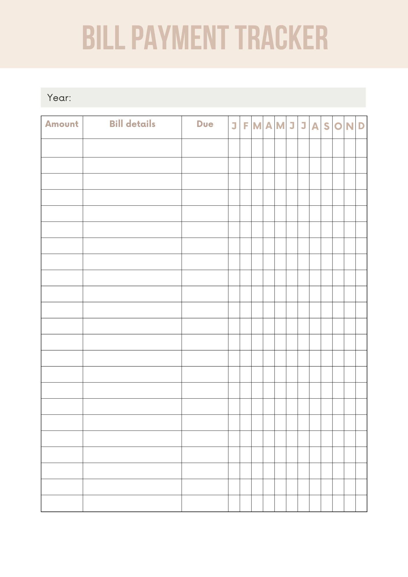 Printable Budget Templates | Budget Tracker | Savings, Bills, Debt ...