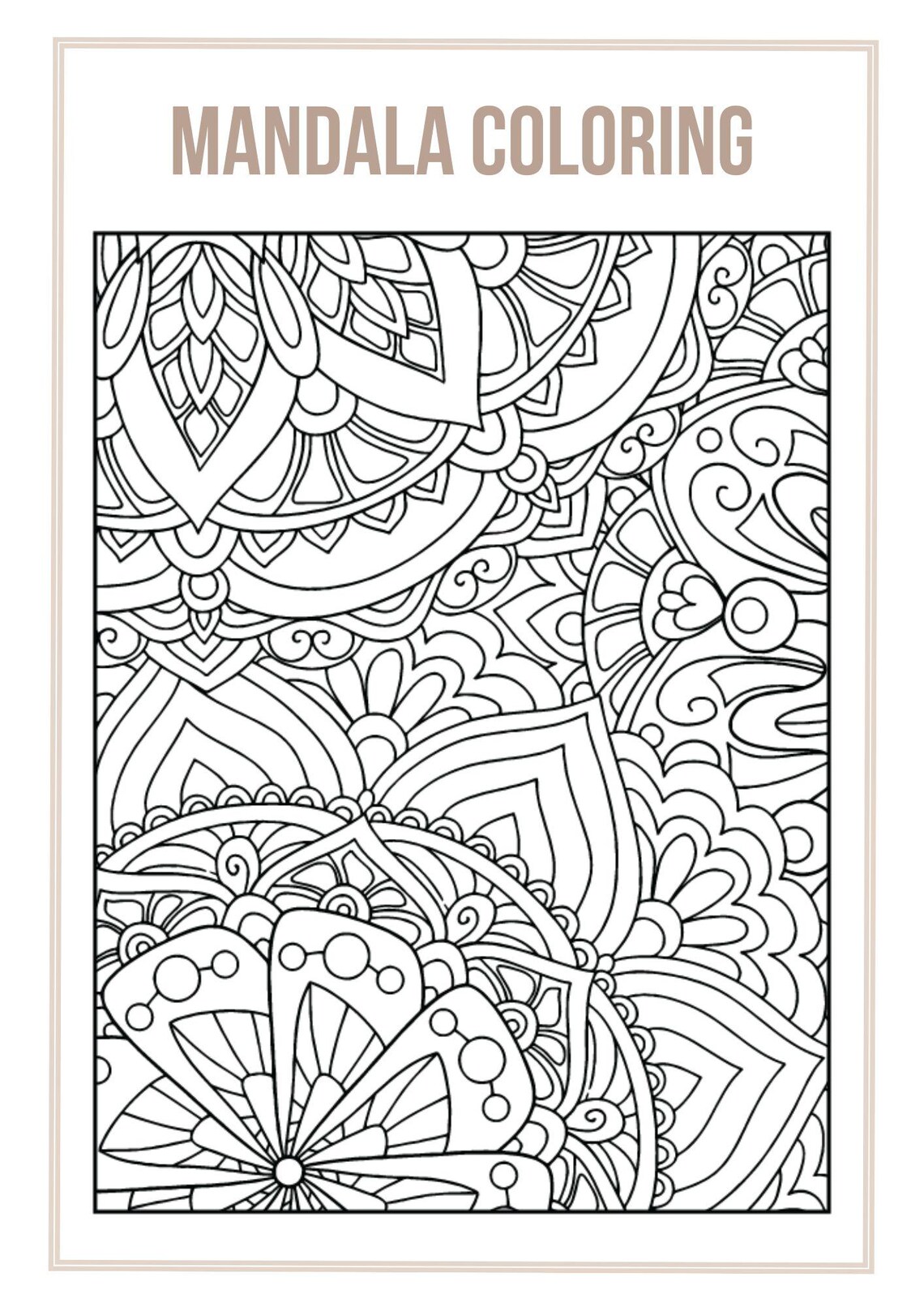 Mandala Practice Pages, 50 Pages, Pattern Templates for Mandala Art ...