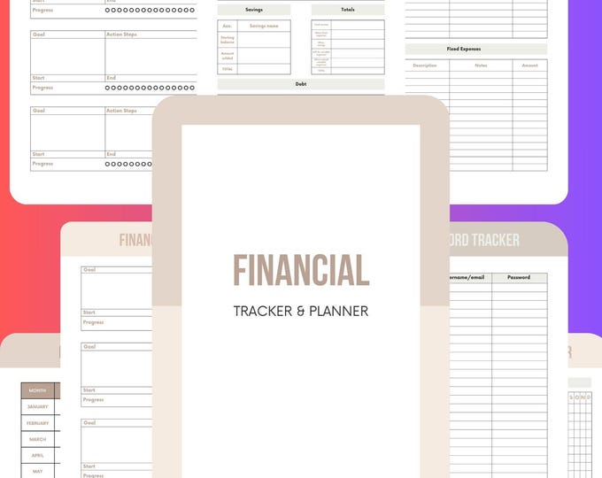 Printable Budget Templates | Budget Tracker | Savings, Bills, Debt ...