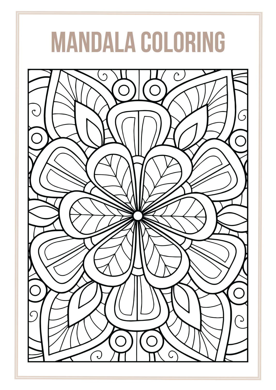 Mandala Practice Pages, 50 Pages, Pattern Templates for Mandala Art ...