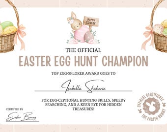 Certificate of Egg-cellence Award – Funny Printable Reward Certificate ...