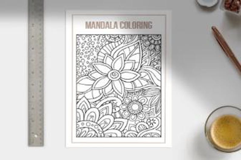 Mandala Practice Pages, 50 Pages, Pattern Templates for Mandala Art ...