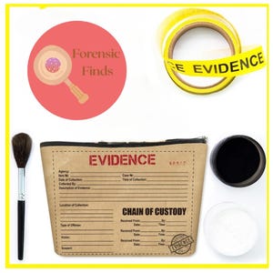 Crime Scene Evidence Canvas Pouch: True Crime Makeup Bag - Etsy