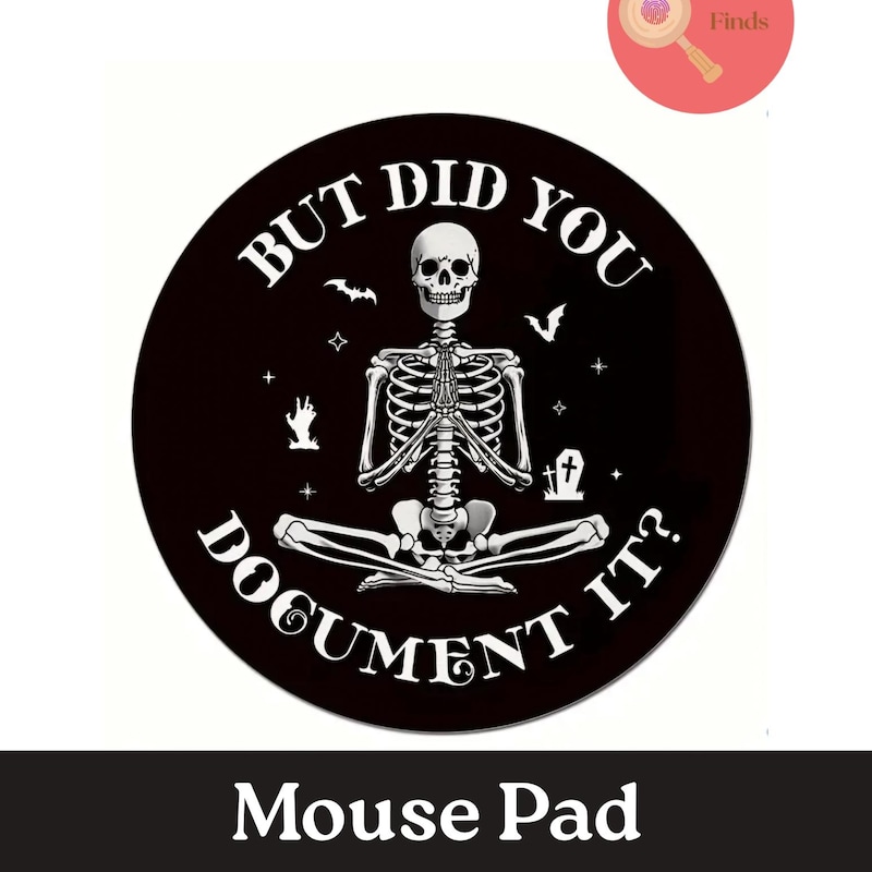 Funny Skeleton Mouse Pad - Etsy