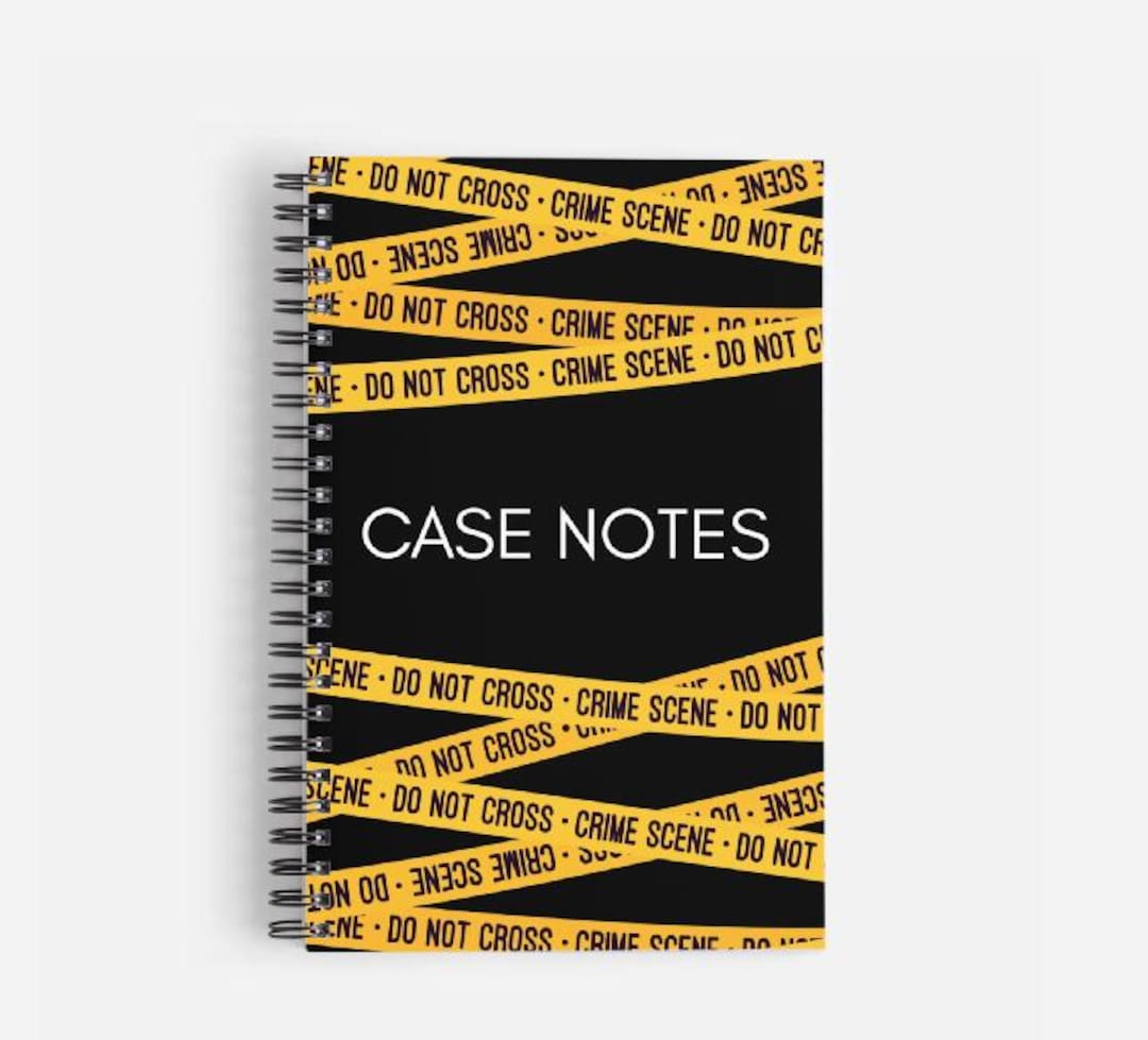 Crime Scene Case Notes Spiral Notebook | Forensic Science Gift - Etsy