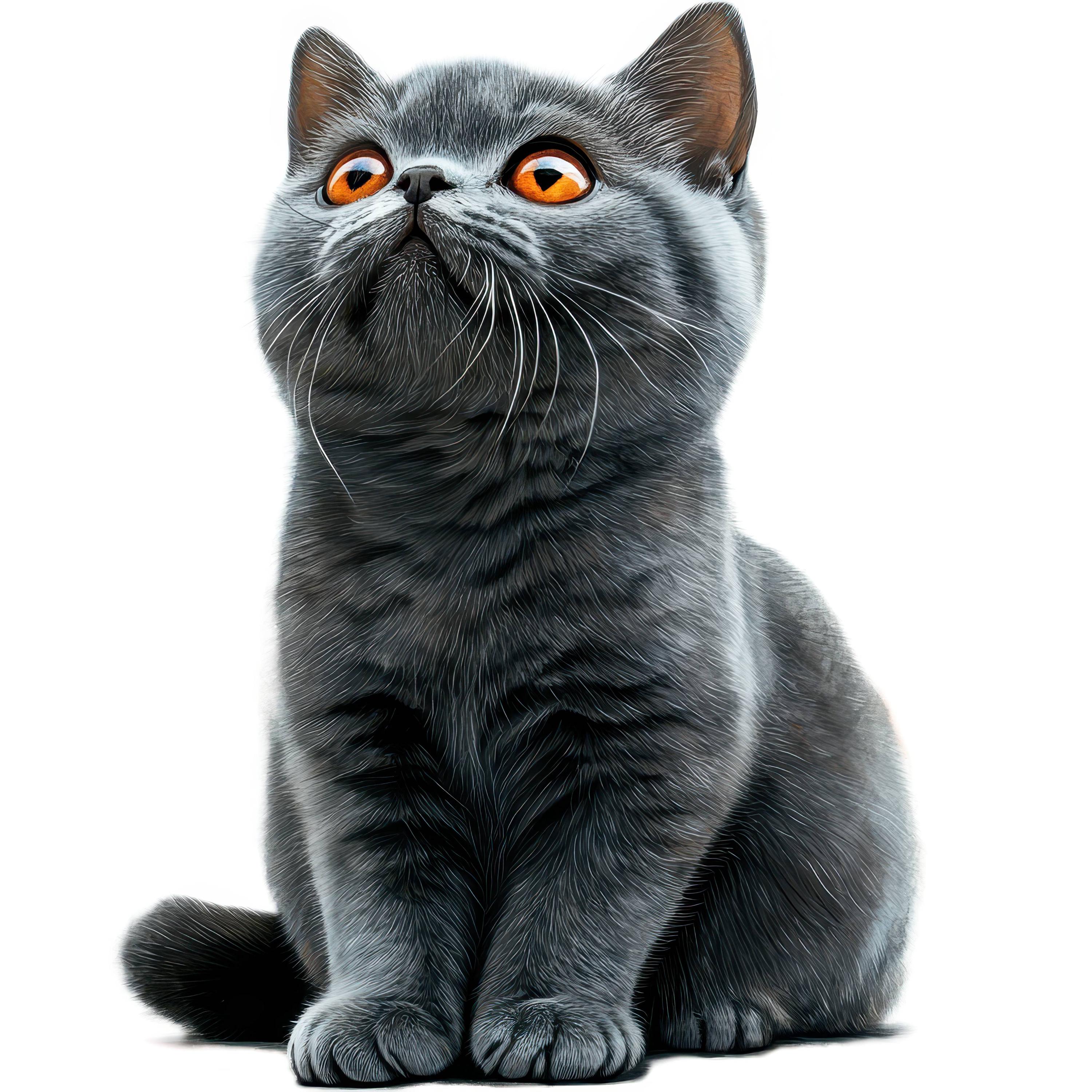 10 British Shorthair Cats Clipart, Digital Download, Card Making, 10 ...