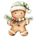 20 Gingerbread Boy Clipart, Christmas Gingerbread Man Clipart, Junk ...