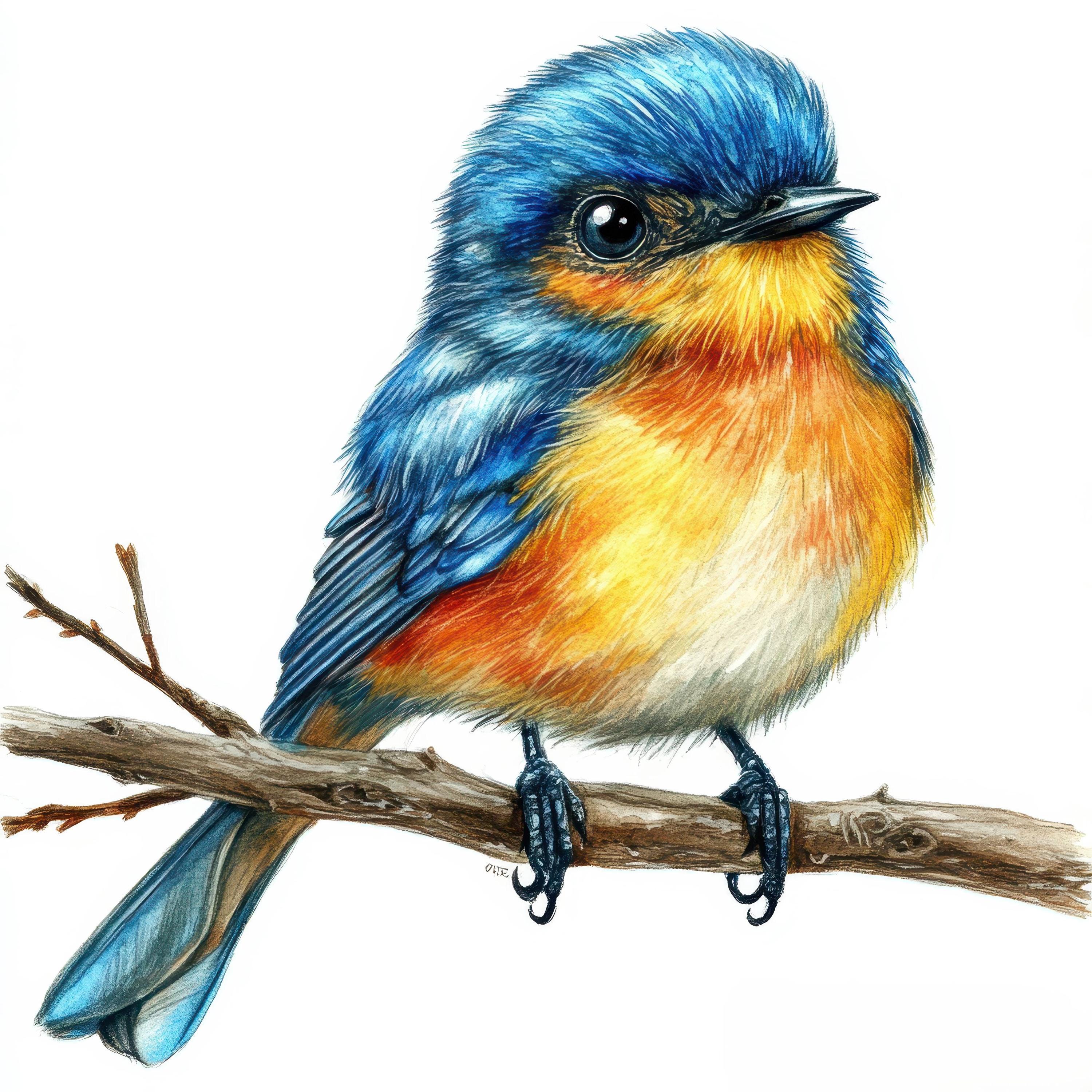 10 Cute Bird Clipart, 10 High Quality Jpgs, Digital Download, Nursery ...