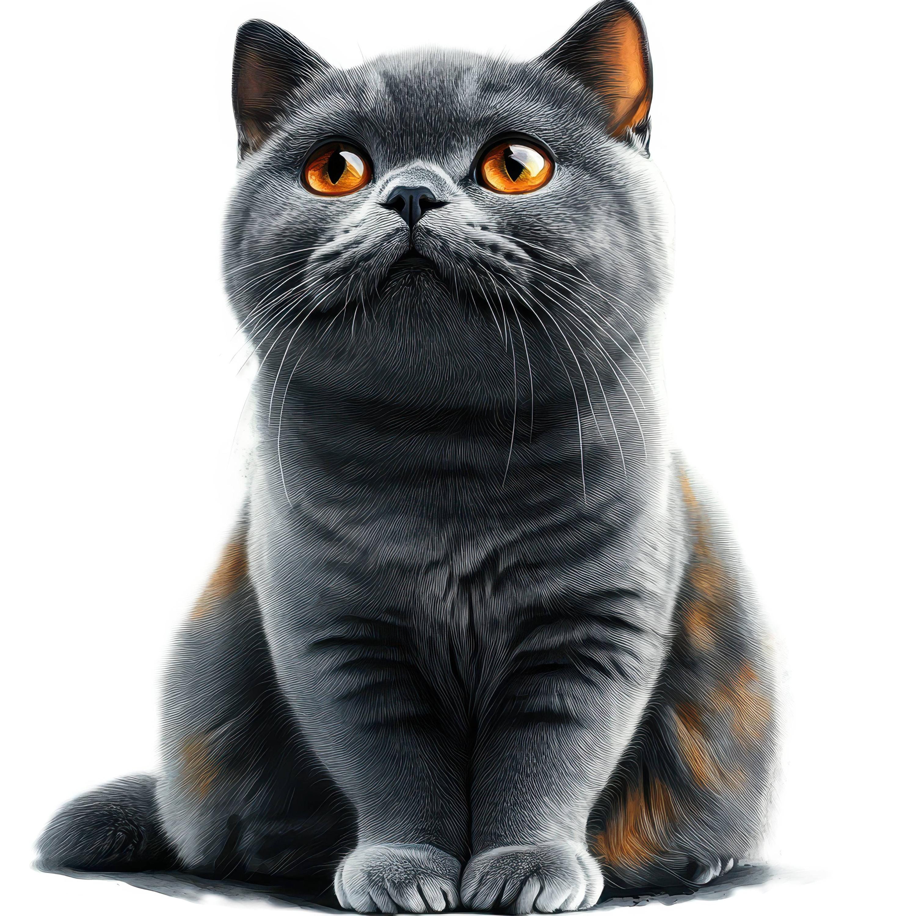 10 British Shorthair Cats Clipart, Digital Download, Card Making, 10 ...
