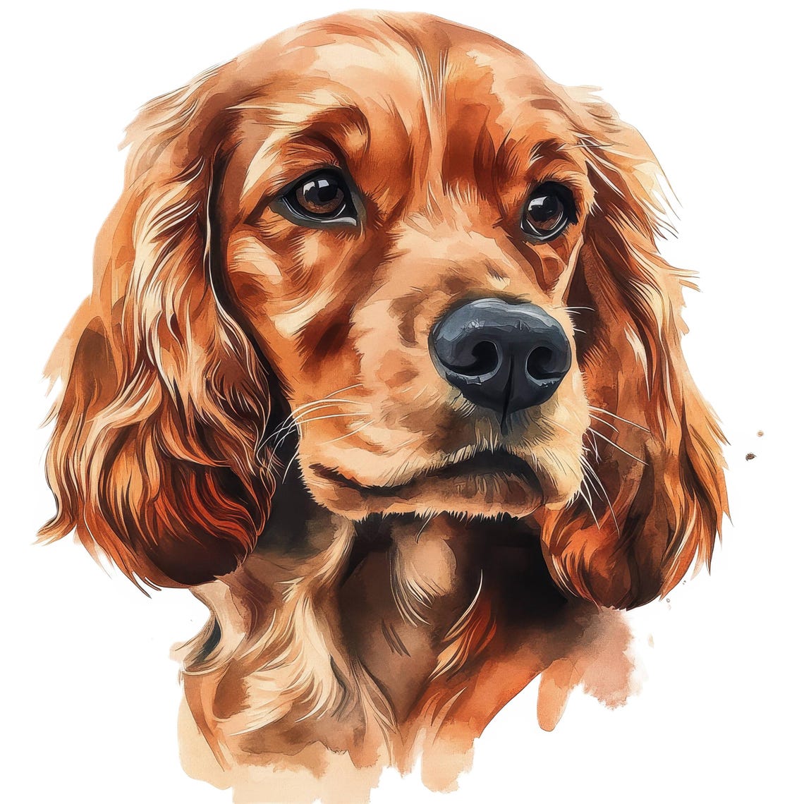 10 Cocker Spaniel Clipart, Junk Journal, Paper Craft, Watercolor ...