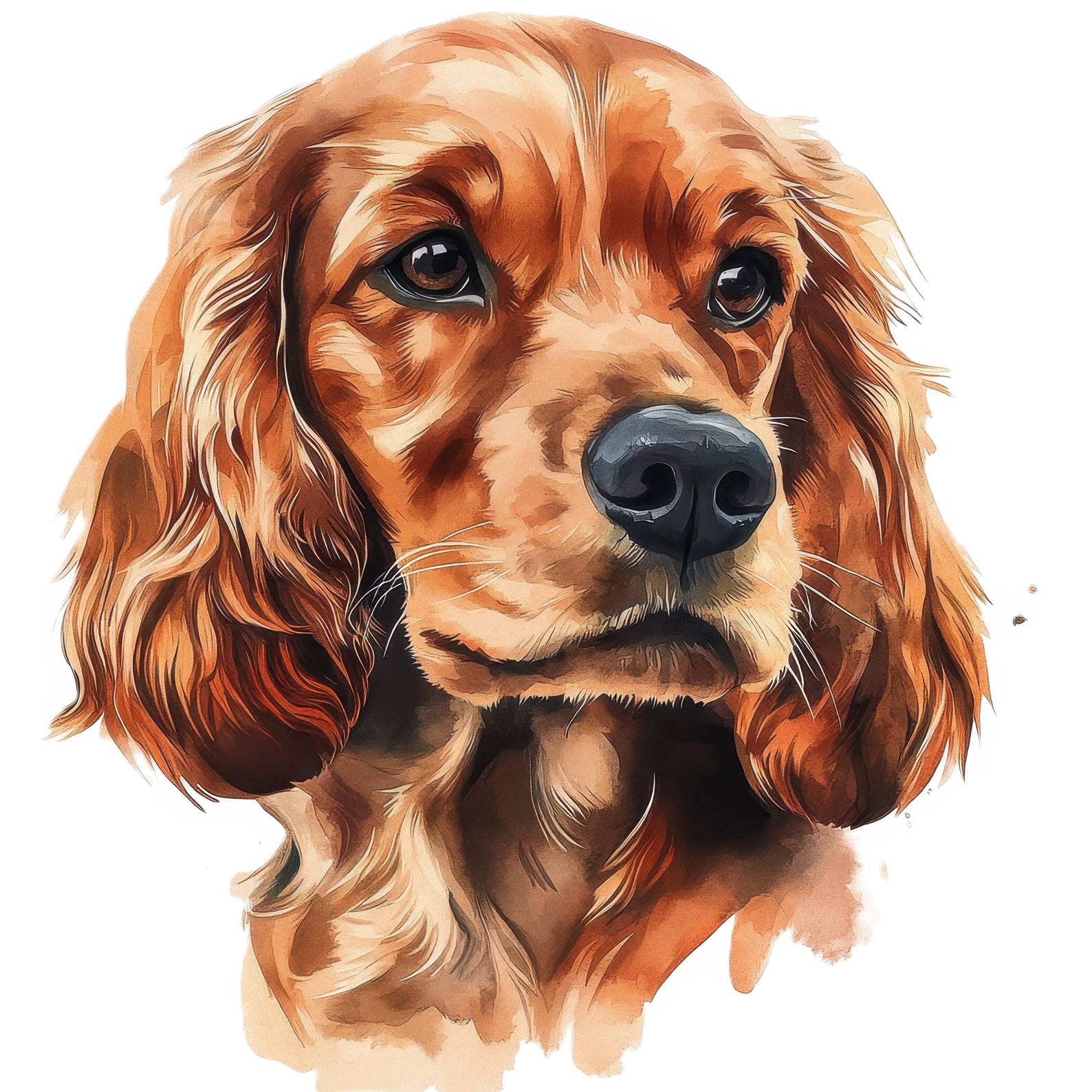 10 Cocker Spaniel Clipart, Junk Journal, Paper Craft, Watercolor ...