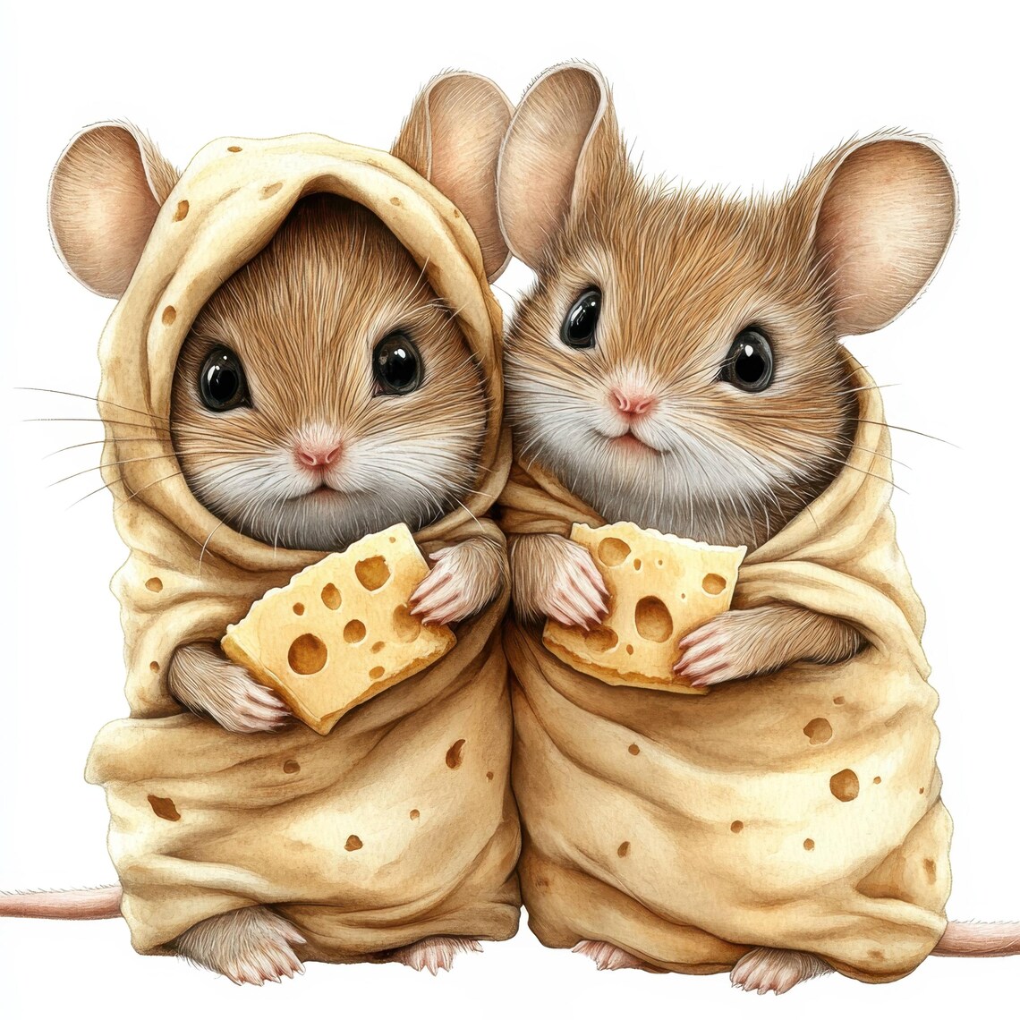 10 Mice Family Party Clipart, 10 High Quality Jpgs, Digital Download ...