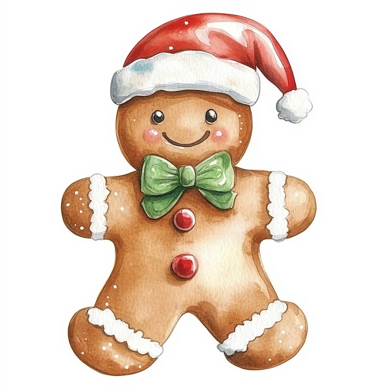 20 Gingerbread Boy Clipart, Christmas Gingerbread Man Clipart, Junk ...