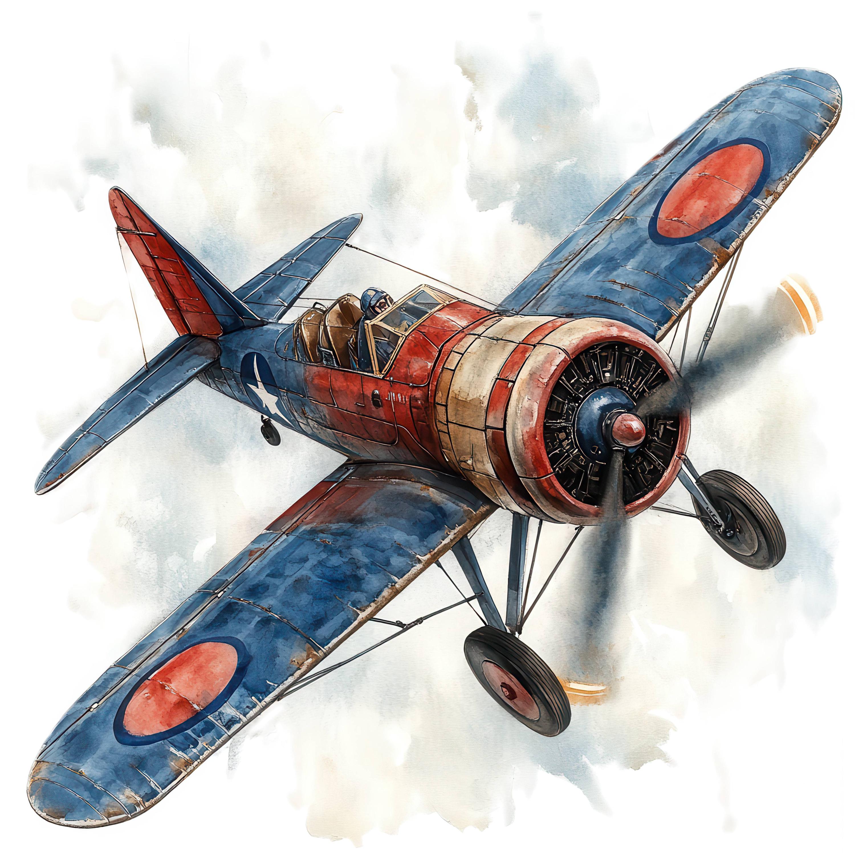 10 Vintage Planes Clipart, Antique Plane, Paper Craft, Junk Journal ...
