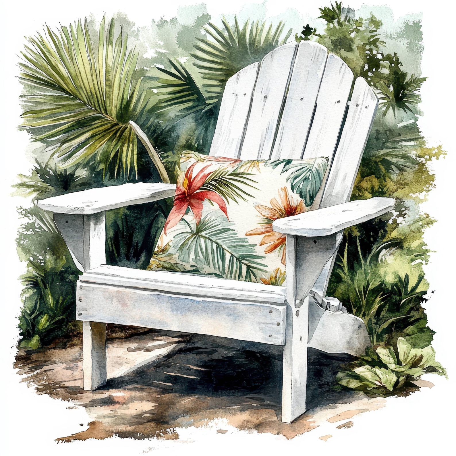 10 Garden Chair Clipart, 10 High Quality Jpgs, Digital Download, Floral ...