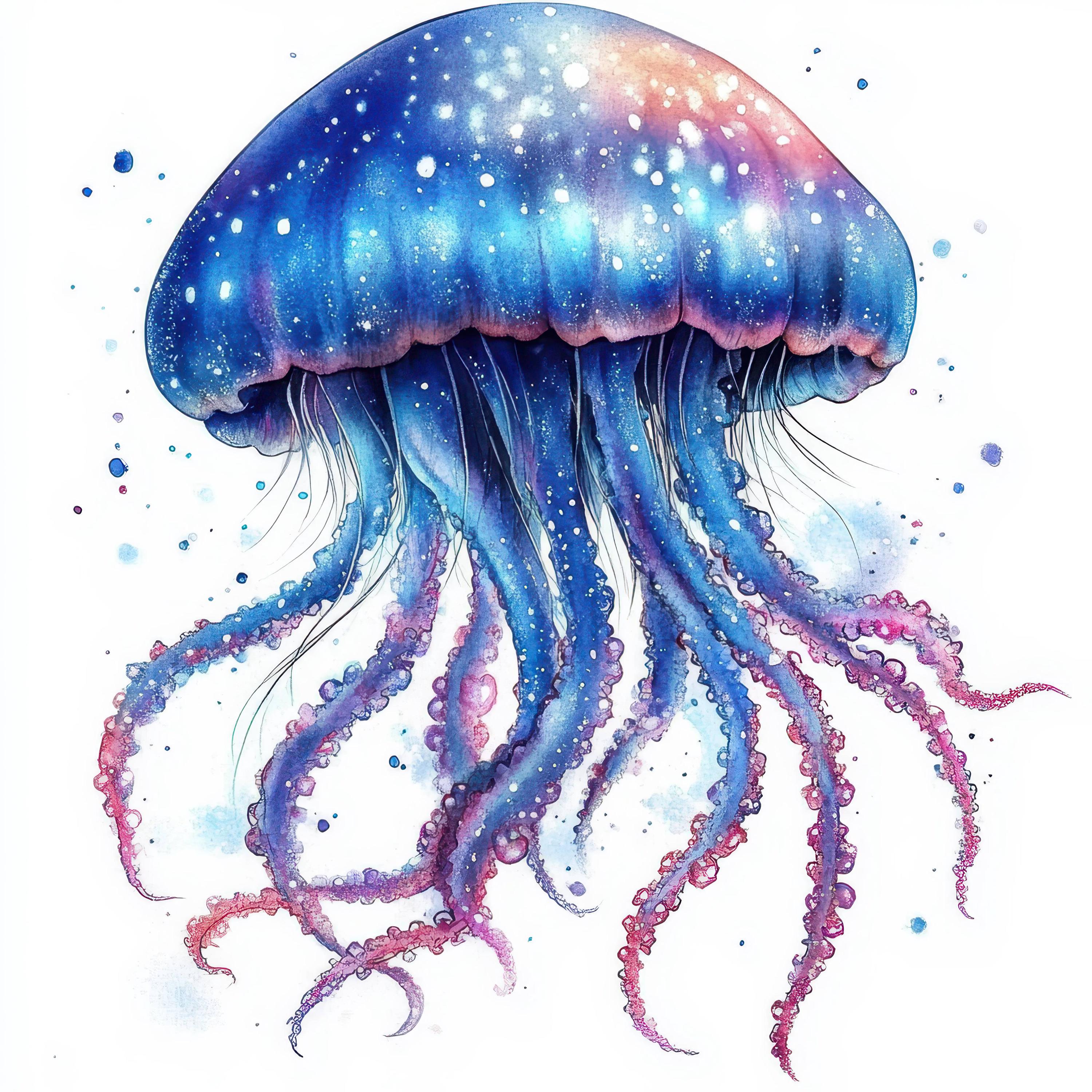 10 Jellyfish Clipart, Sea Jelly, Junk Journal, Digital Paper Craft ...