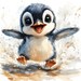 10 Baby Penguin Clipart, 10 High Quality Jpgs, Digital Download ...