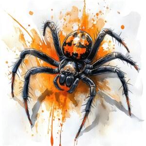 10 Halloween Spiders Clipart, Halloween, Spider Clipart, Printable ...