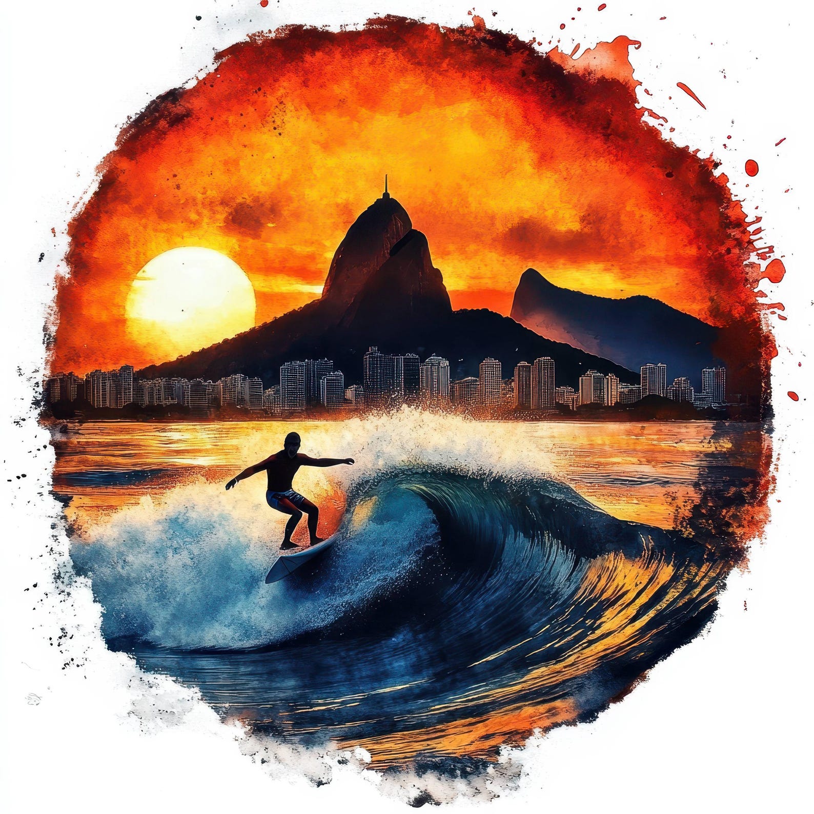10 Surfing Clipart, Beach Clipart, Digital Download, Paper Craft ...