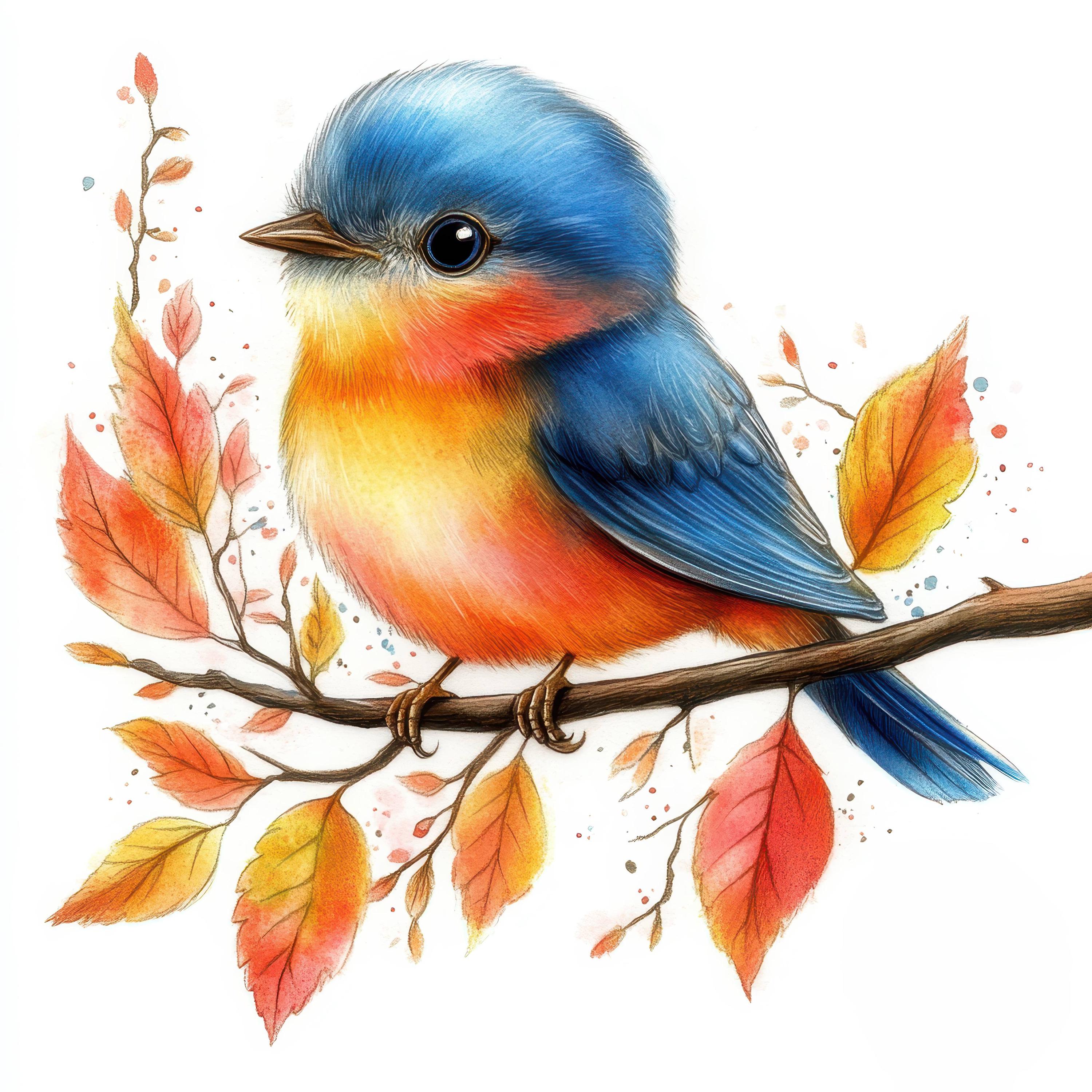 10 Cute Bird Clipart, 10 High Quality Jpgs, Digital Download, Nursery ...