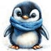 10 Baby Penguin Clipart, 10 High Quality Jpgs, Digital Download ...