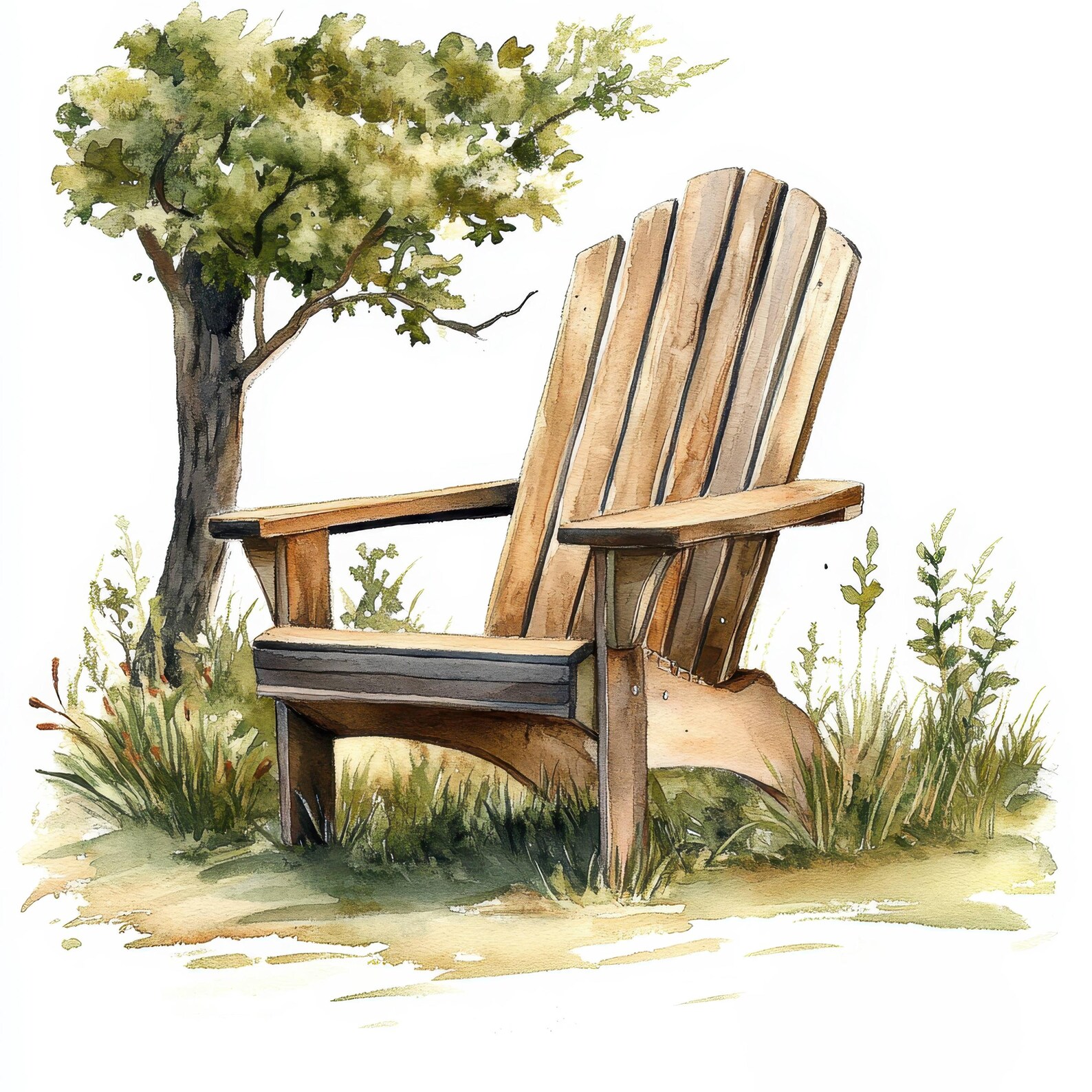 10 Garden Chair Clipart, 10 High Quality Jpgs, Digital Download, Floral ...