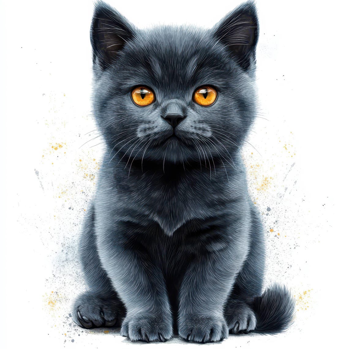 10 British Shorthair Cats Clipart, Digital Download, Card Making, 10 ...