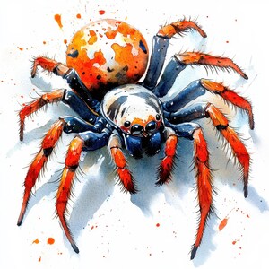 10 Halloween Spiders Clipart, Halloween, Spider Clipart, Printable ...