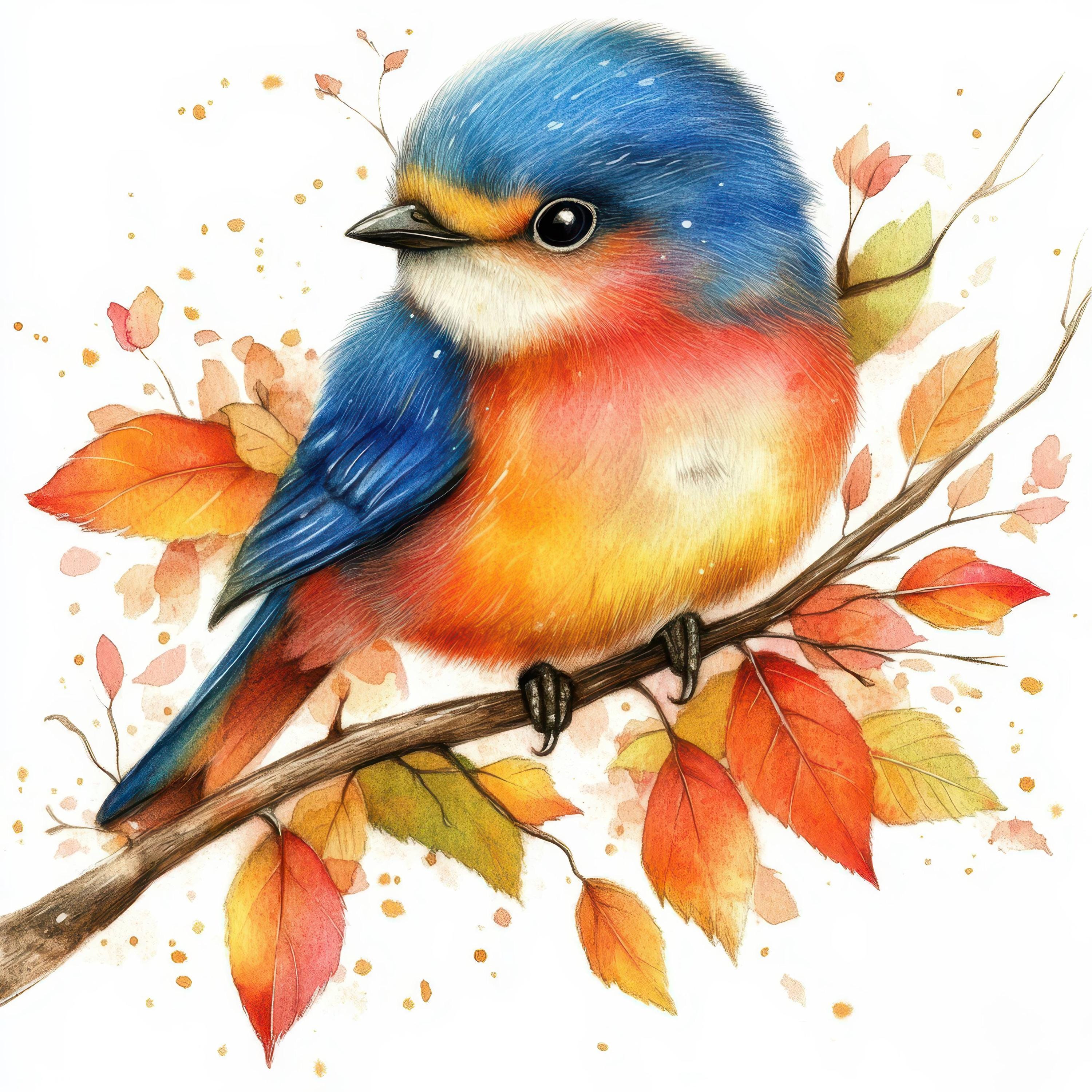 10 Cute Bird Clipart, 10 High Quality Jpgs, Digital Download, Nursery ...