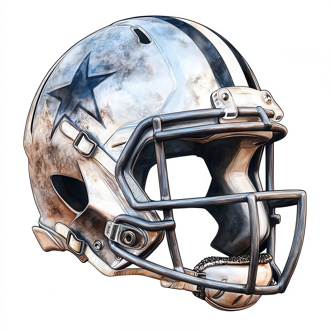 10 Football Helmet Clipart, 10 High Quality Jpgs, Digital Download ...