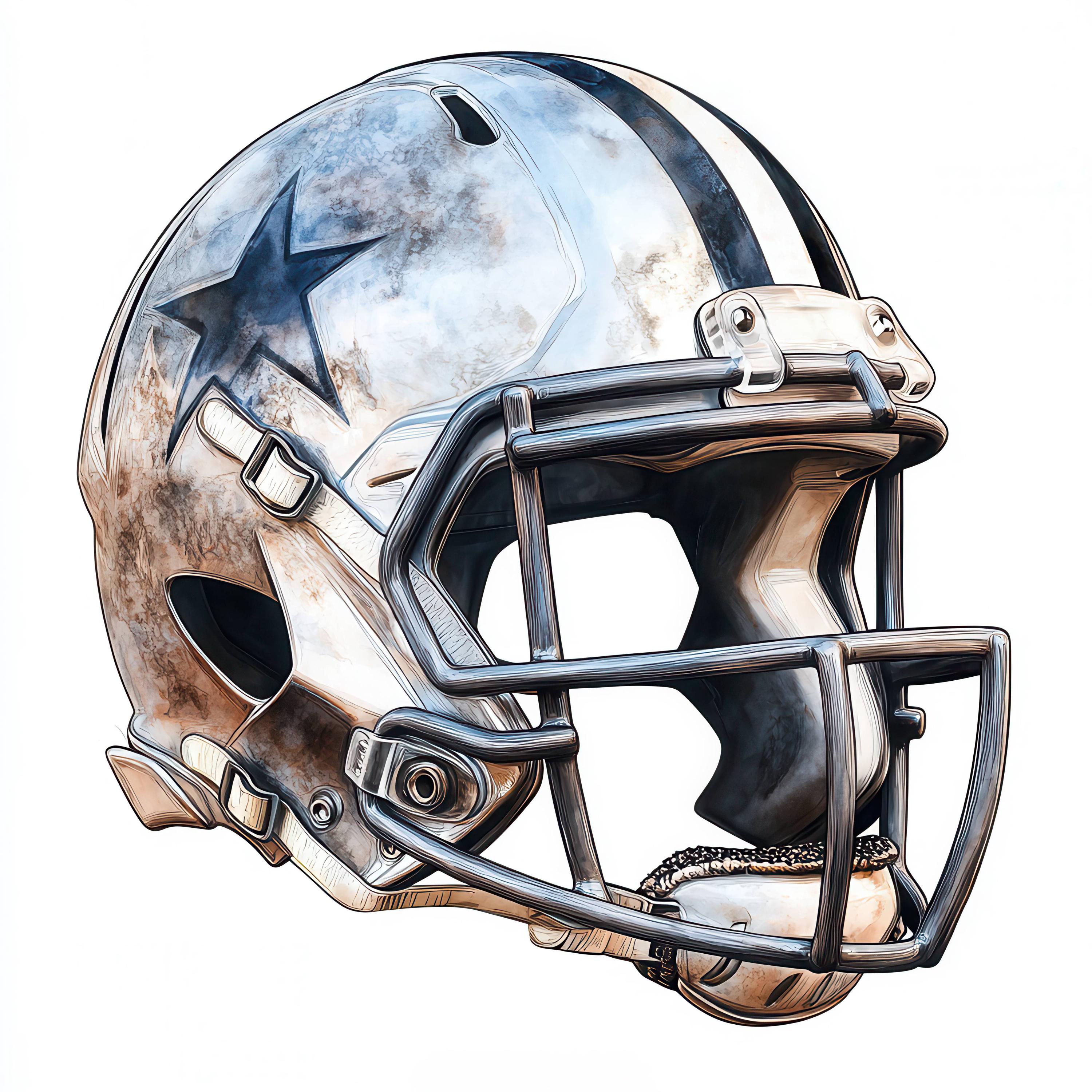 10 Football Helmet Clipart, 10 High Quality Jpgs, Digital Download ...