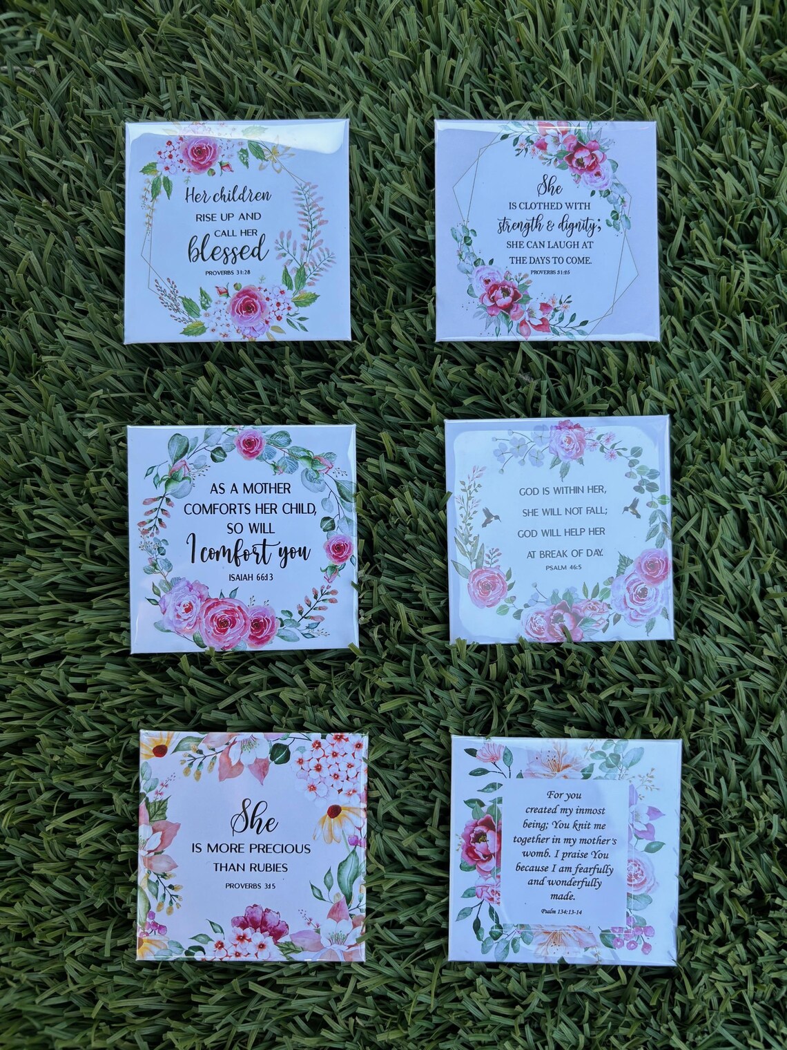 Inspirational Scripture Magnets, Christian Bible Verse, Spiritual ...
