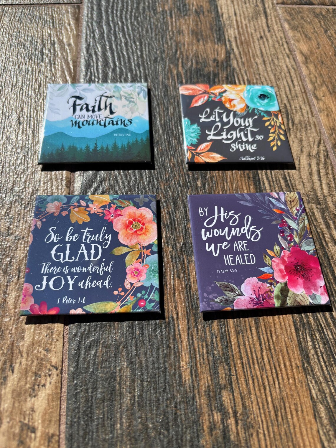 Bible Verse Magnets, Christian Scripture, Inspirational, Keepsake ...
