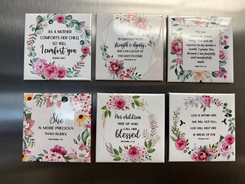 Inspirational Scripture Magnets, Christian Bible Verse, Spiritual ...