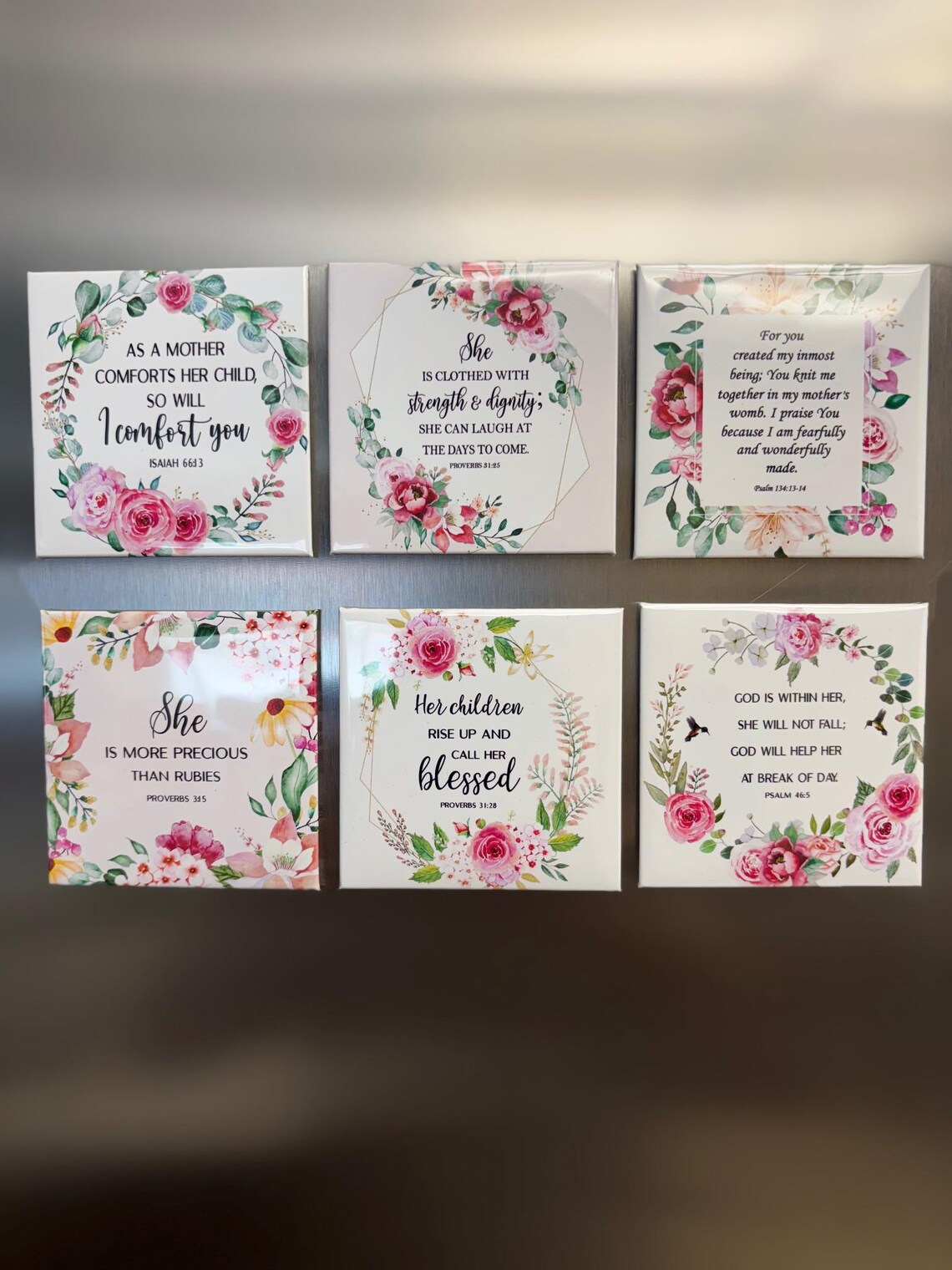 Inspirational Scripture Magnets, Christian Bible Verse, Spiritual ...