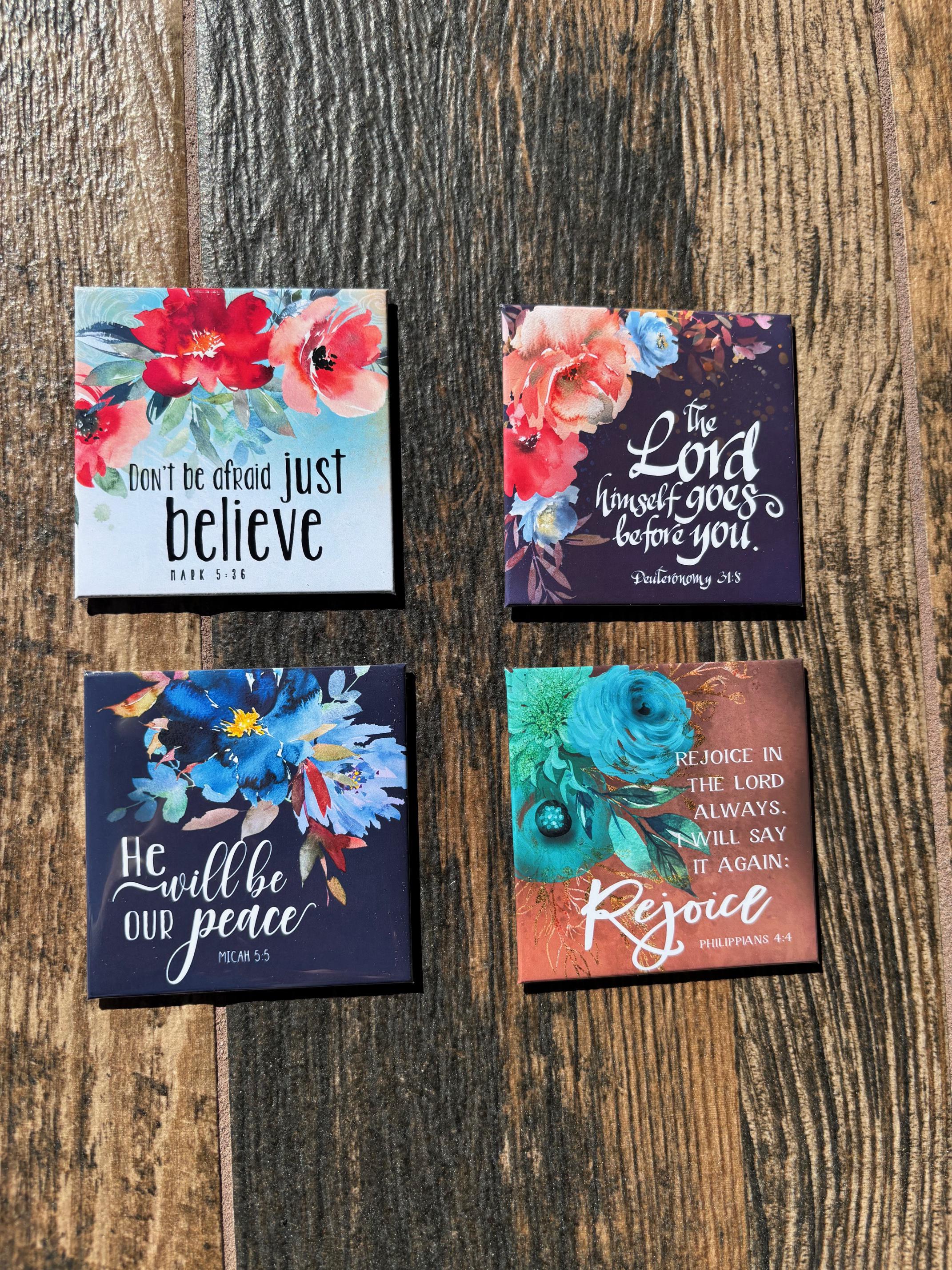 Bible Verse Magnets, Christian Scripture, Inspirational, Keepsake ...