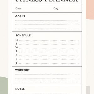 Fit & Focused 12-week Fitness Planner, Digital Workout Tracker ...
