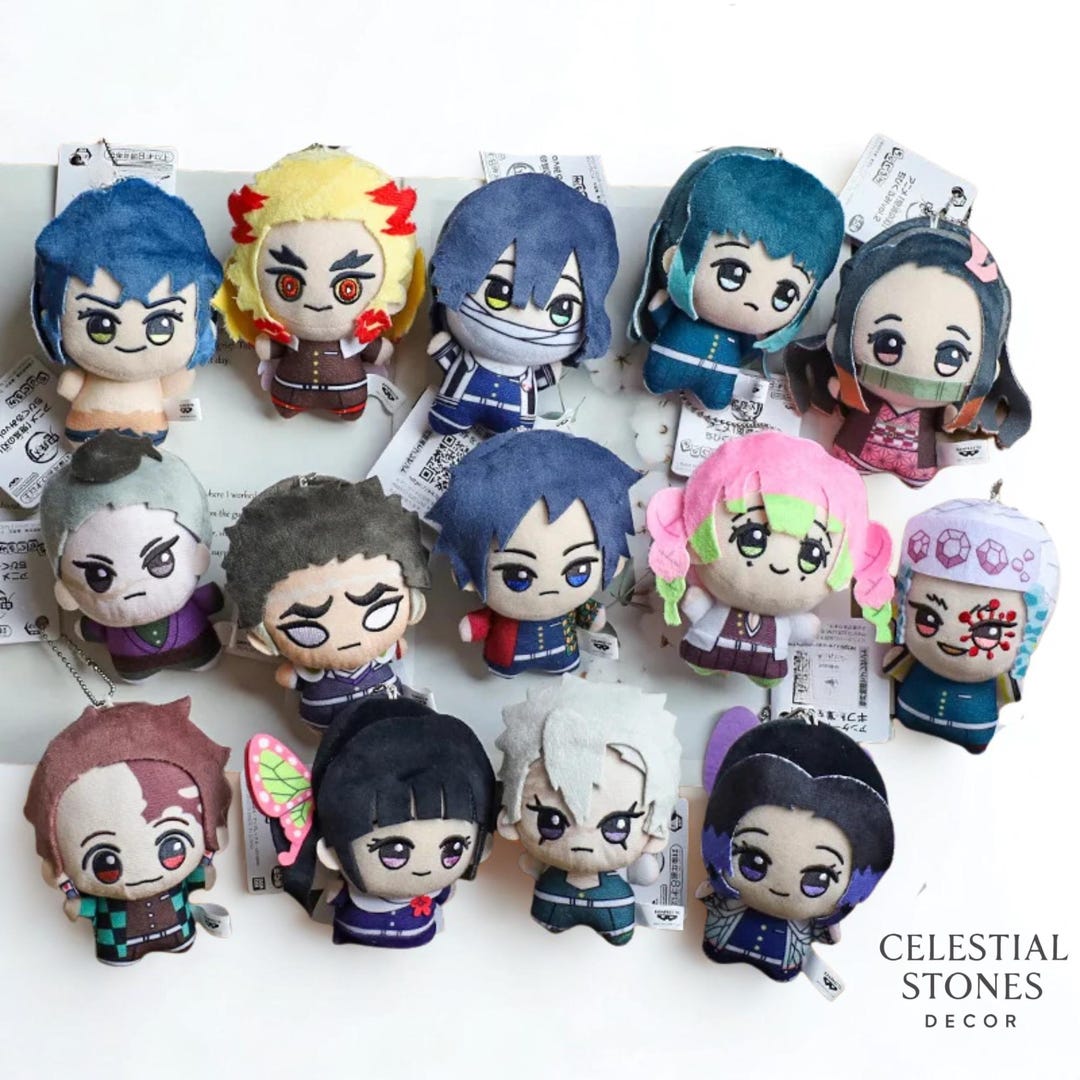Demon Slayer Plush Set Kimetsu No Yaiba Chibi Plushies Anime Stuffed ...