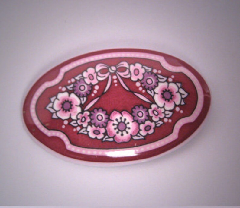 Estate Vintage Enamel Pin Borrch Floral Michaela Frey | Etsy