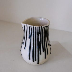 Artist Signed Dripping Glaze Pitcher Vase - Etsy