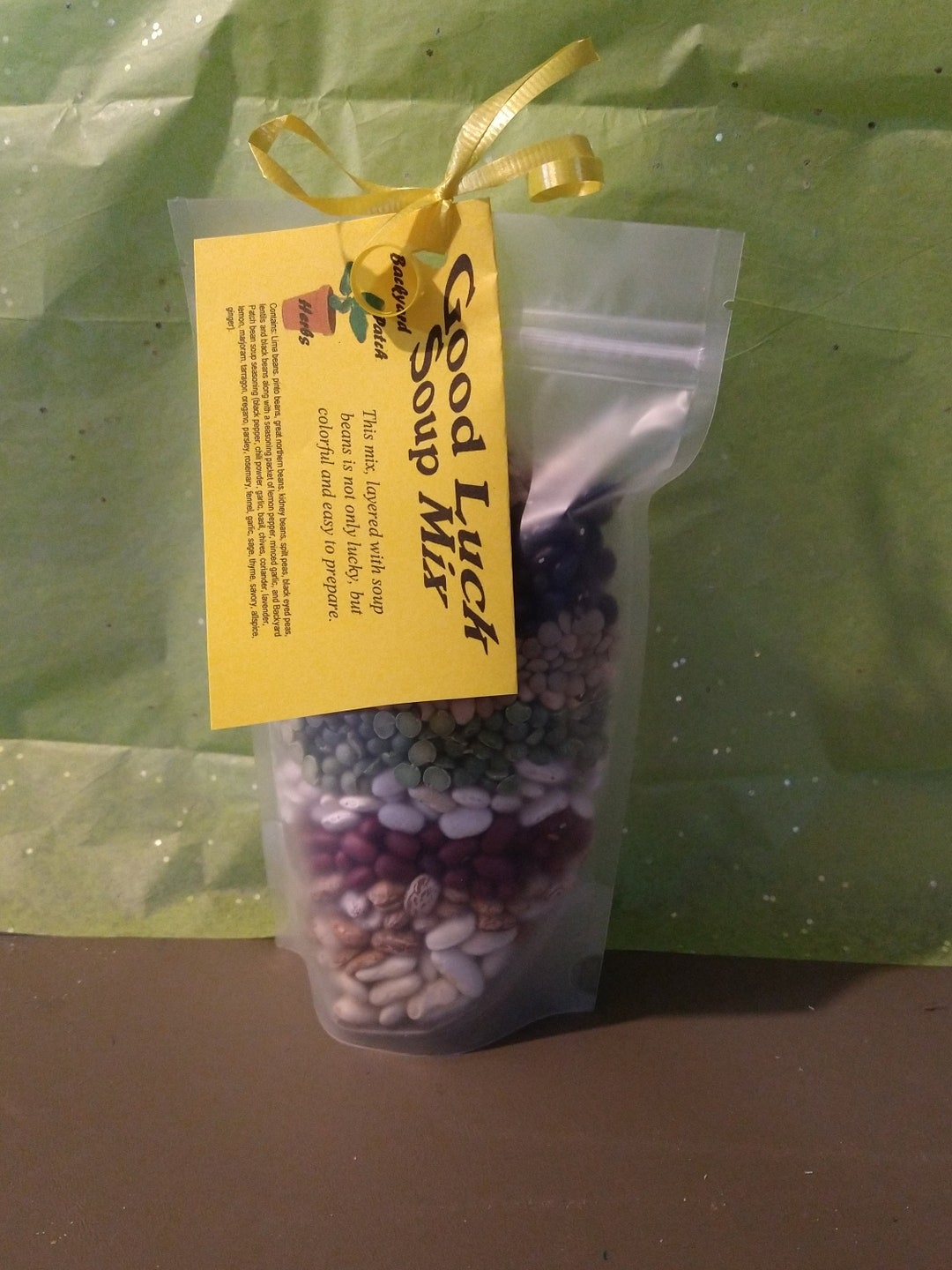 Good Luck Soup in a Clear Bag. Gourmet Soup at Home by Backyard Patch ...