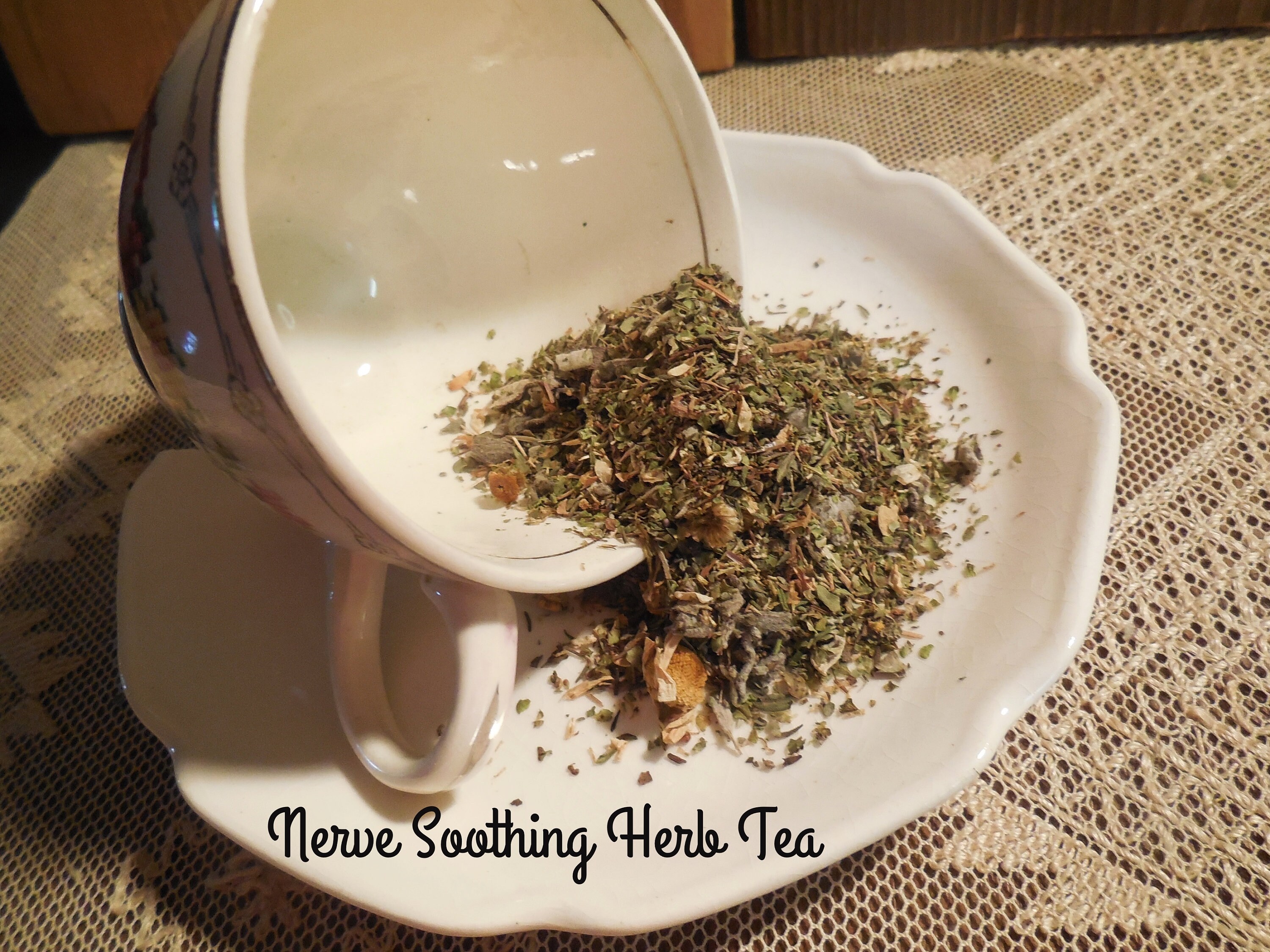 Nerve Soothing Loose Herbal Tea, Chamomile, Thyme, Marjoram, Sage ...
